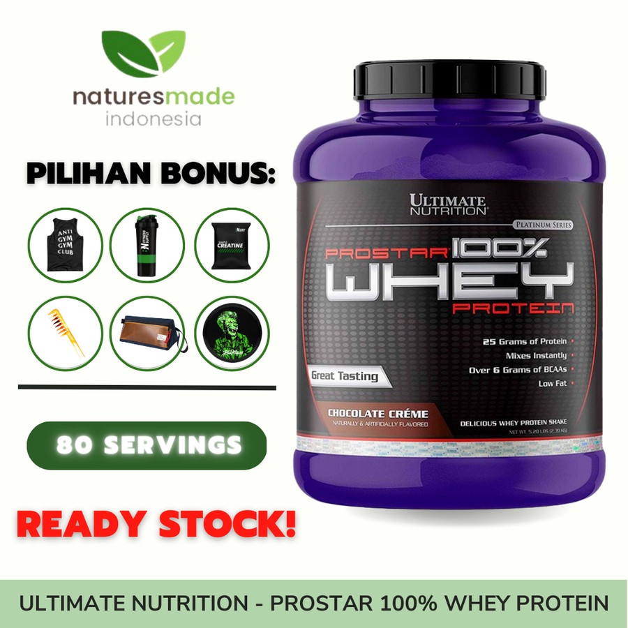 Jual UN Ultimate Nutrition Prostar Pro Star 100%Whey Protein Powder ...