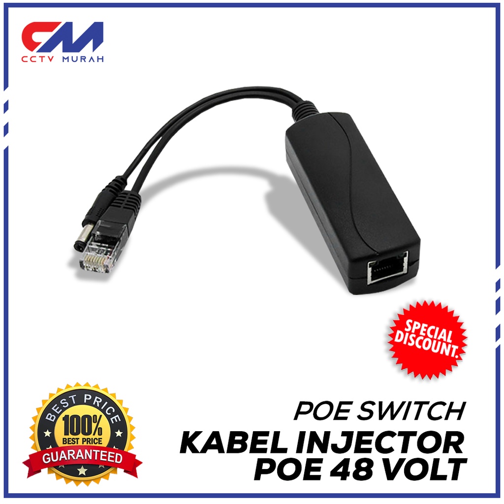 Jual POE Splitter 48V || Type POE-SPL48V || Power Over Ethernet 48V to ...