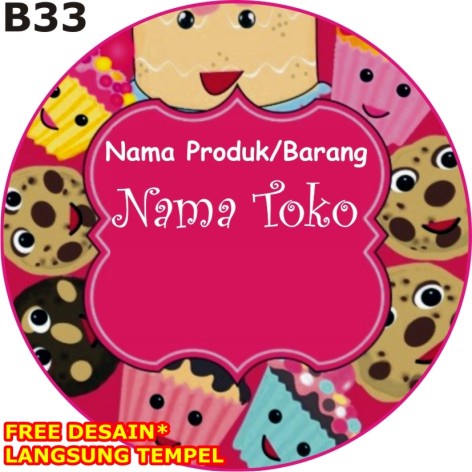Jual STIKER BULAT ISI 26 PCS| STIKER PRODUK | STIKER KEMASAN | STIKER ...