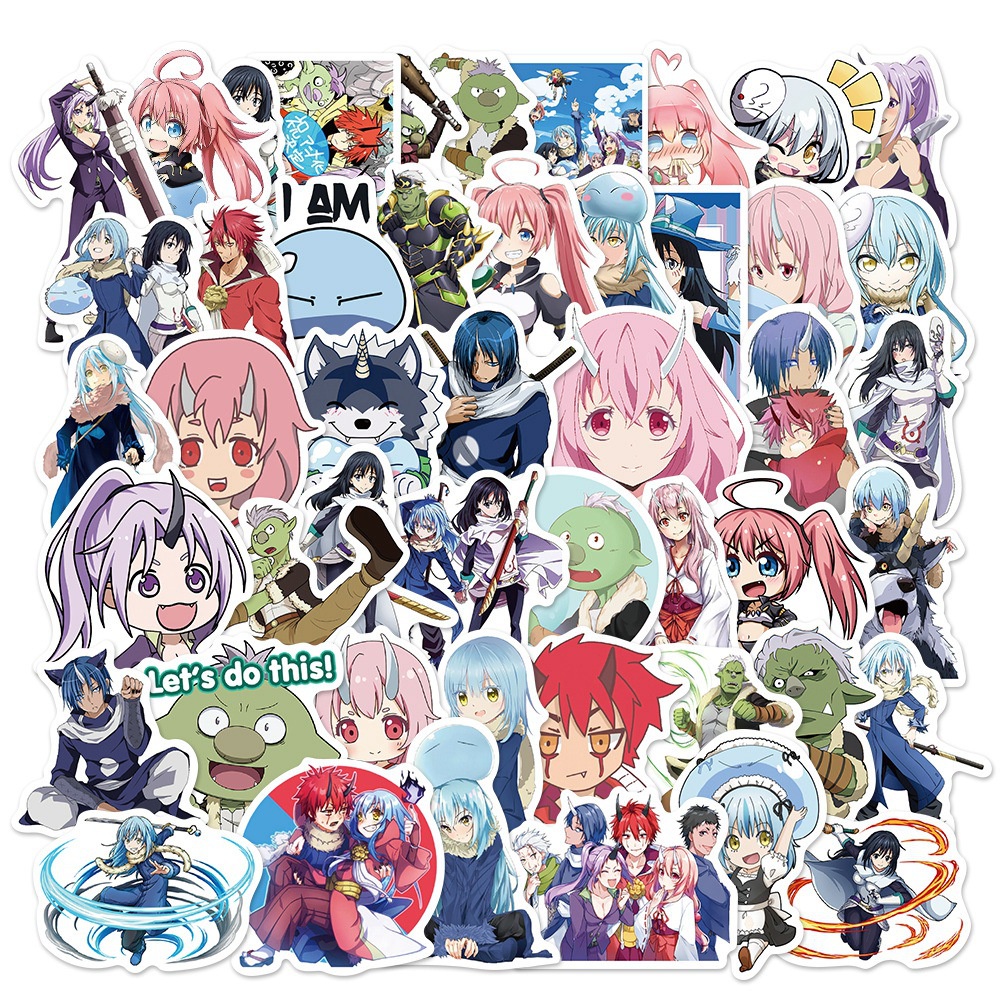 Jual SLM001 – Sticker / Stiker Anime Jepang That Time I Got ...