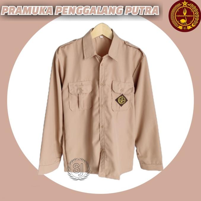 Jual seragam sekolah baju pramuka lengan panjang penggalang putra | Shopee Indonesia