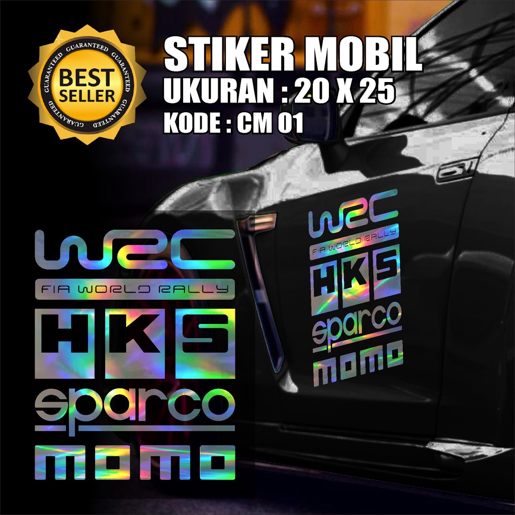Jual STIKER MOBIL SET RACING KEREN MURAH DAN VIRAL WRC HKS MOMO ...