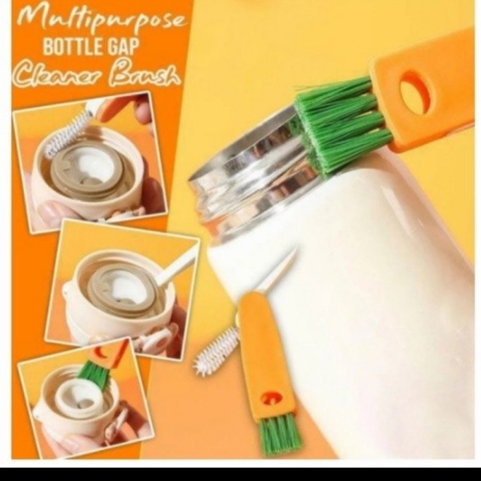 Jual LYSASHOP - Sikat Pembersih Botol 3in1 Alat Pembersih Celah Tutup ...