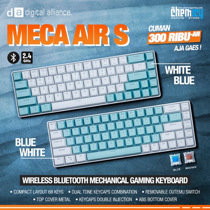Jual Best Seller Digital Alliance Meca Air S 65% Wireless Mechanical ...