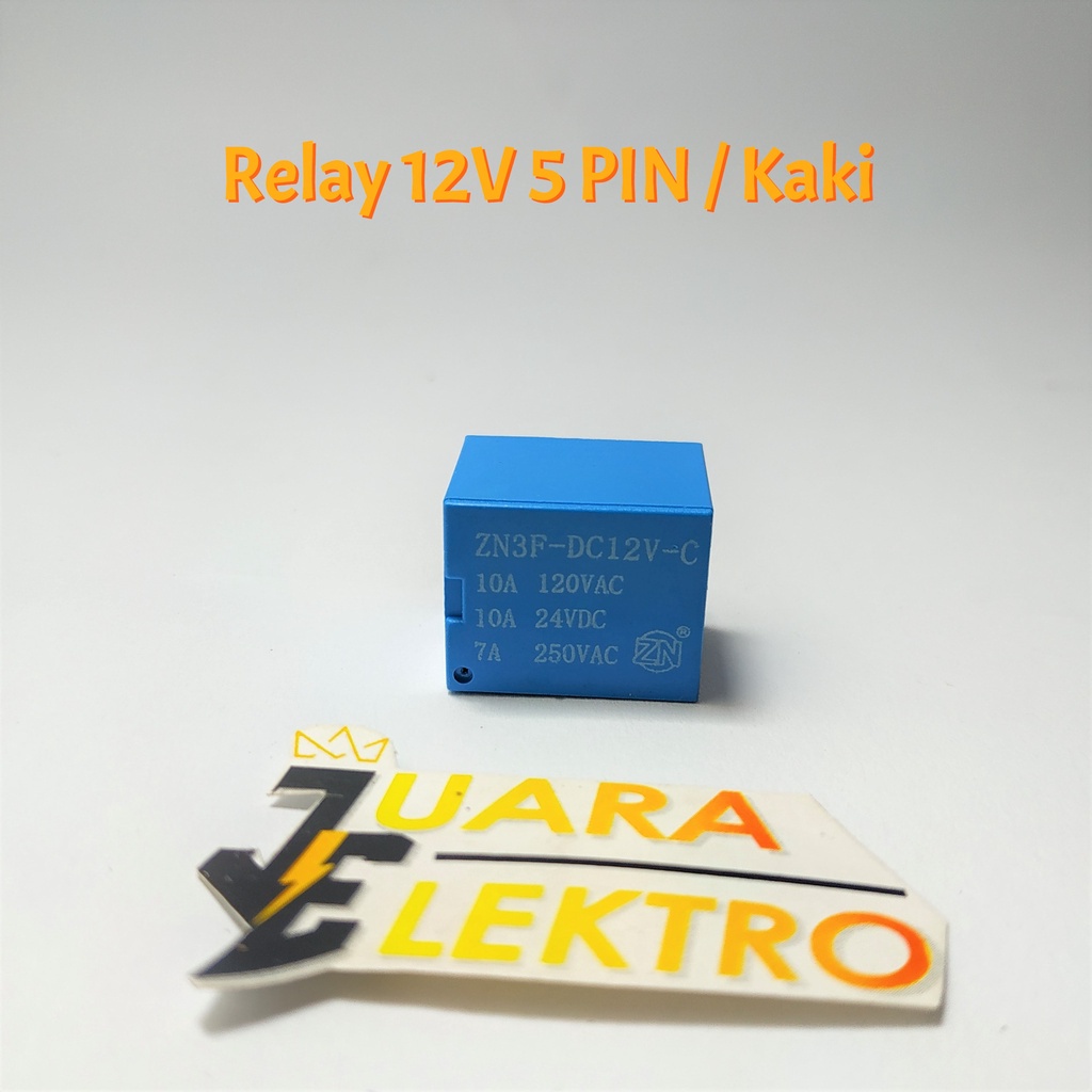 Jual Relay 12V 5 PIN / Kaki | Rilay 12 Volt Pemutus Arus Listrik / Saklar Switch komponen ...