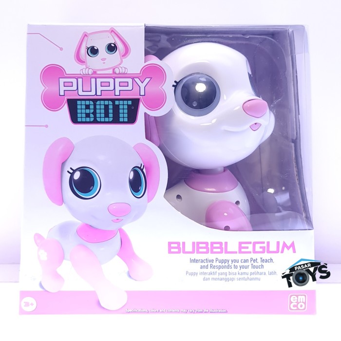 Jual Emco Puppy Bot Bubblegum Dog Mainan Robot Anjing Interactive # ...