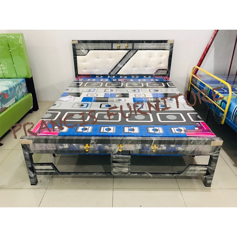 Jual RANJANG BESI MINIMALIS MODERN TEMPAT TIDUR BESI MINIMALIS MEWAH ...