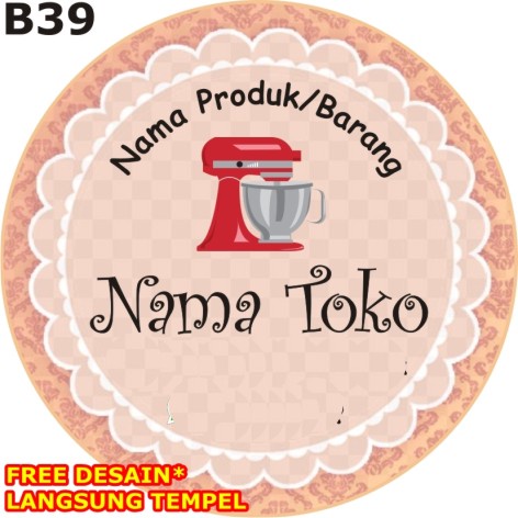 Jual STIKER BULAT ISI 26 PCS| STIKER PRODUK | STIKER KEMASAN | STIKER ...