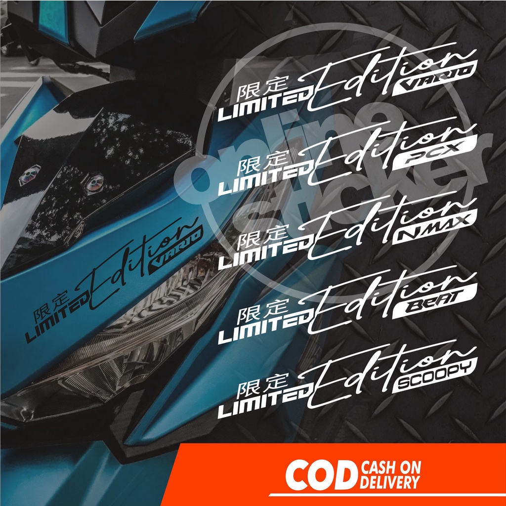 Jual Sticker Limited Edition Motor | cutting menyala | Shopee Indonesia