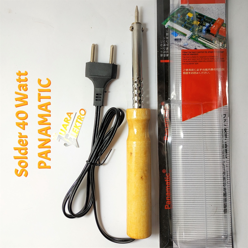 Jual Soldering Iron 40 Watt Gagang Kayu | Solder 40 Watt Murah Model ...