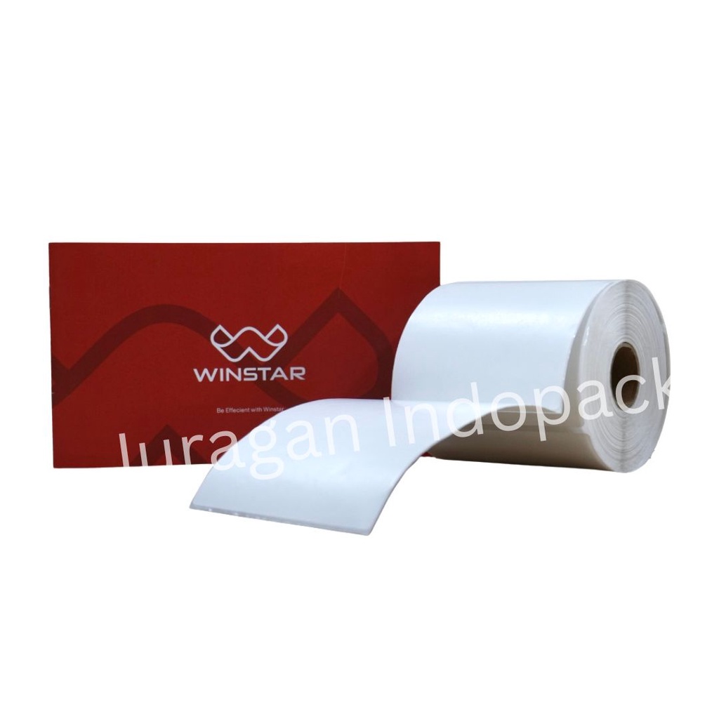 Jual LABEL STICKER THERMAL 100 X 150 BARCODE 100X150 UKURAN A6 | Shopee ...