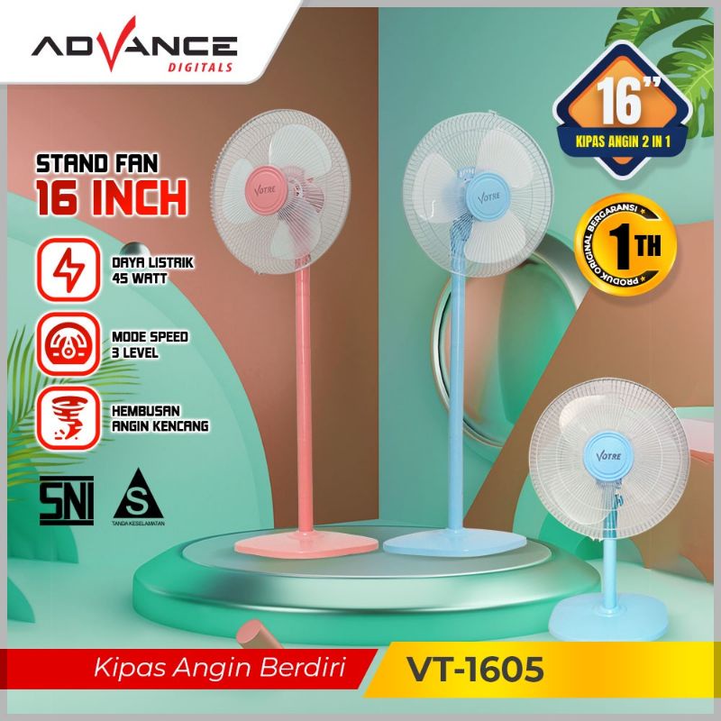 Jual 【Bisa dikirim hari ini】Advance kipas angin berdiri/Stand Fan ...