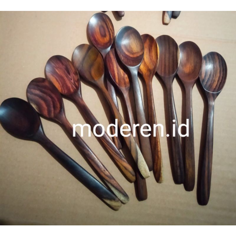 Jual sendok garpu kayu / alat makan / perlengkapan dapur / souvenir ...