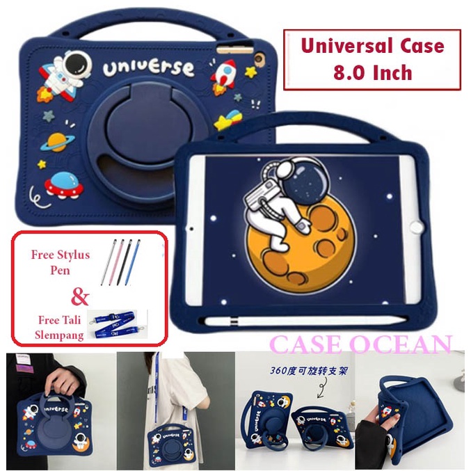 Jual Advan Tab A8 2022 Softcase Soft Case Anak kids Astronot Handle ...
