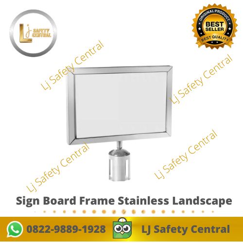 Jual Sign Frame Stainless A3 Landscape Signage poster Papan | Shopee ...