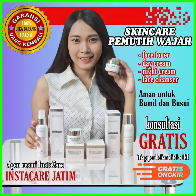 Jual Instacare paket komplit skincare pemutih wajah glowing dan kulit kusam asli bpom skincare ...