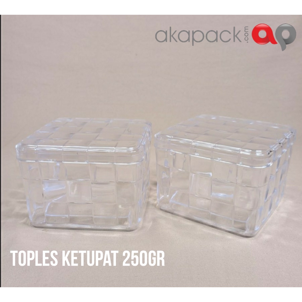 Jual (12pc) Toples Ketupat 250gr | Toples Kue Kering | Toples Cantik ...
