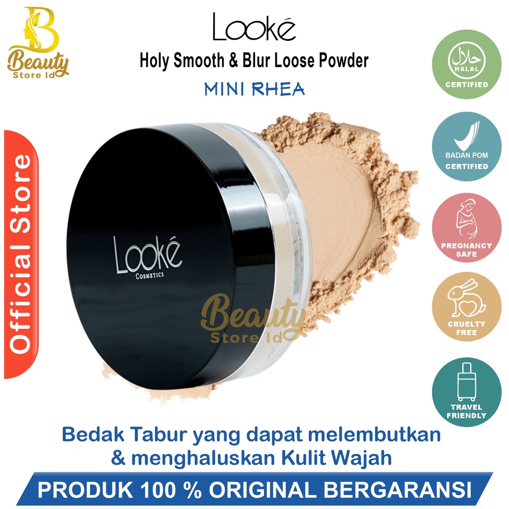 Jual BS - Looke Holy Smooth & Blur Loose Powder RHEA MINI SIZE Travel ...