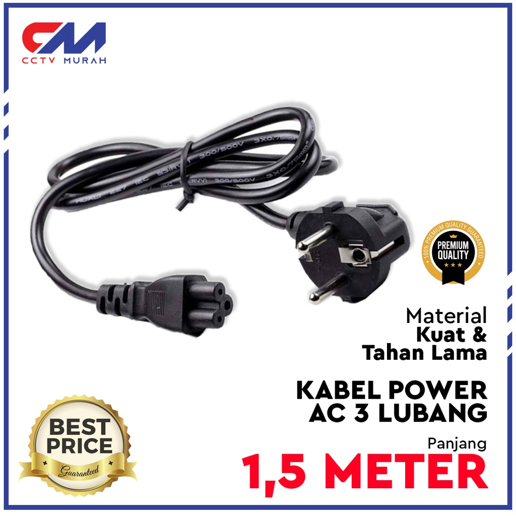 Jual Kabel Power AC || Type KB-PK400 || Kabel Power AC For Laptop ...