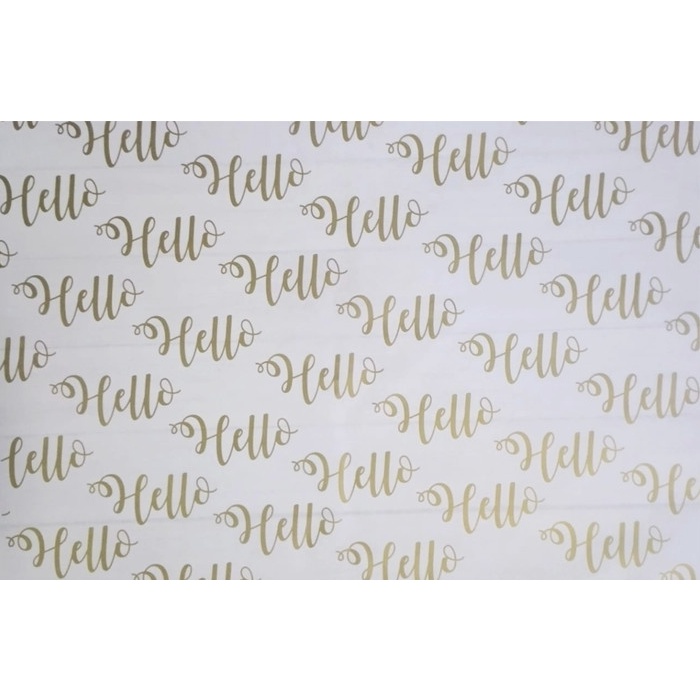 Jual Gold Hello Wrapping Paper 50 Lembar Kertas TissueBungkus Kado ...