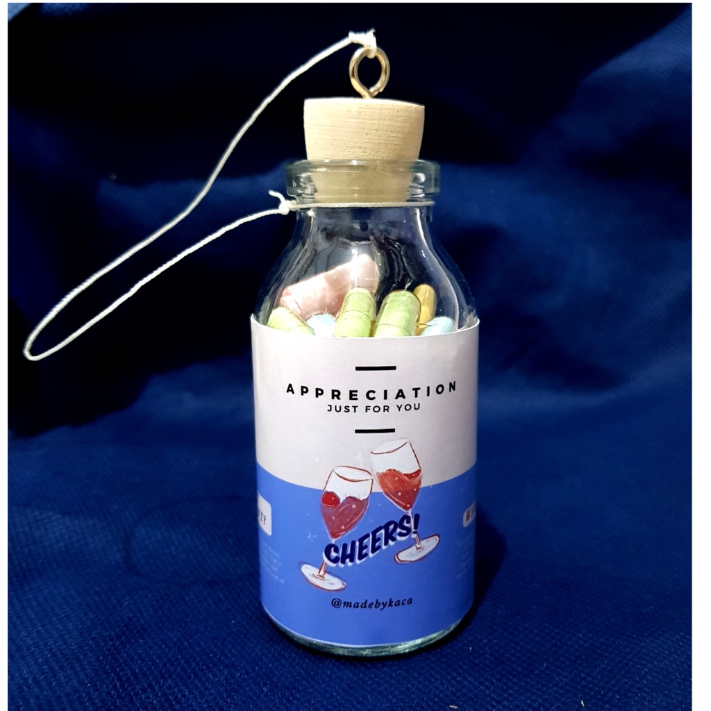 Jual [ SUDAH DI TULIS ] Blessing Jar Kado unik Botol ucapan botol ...