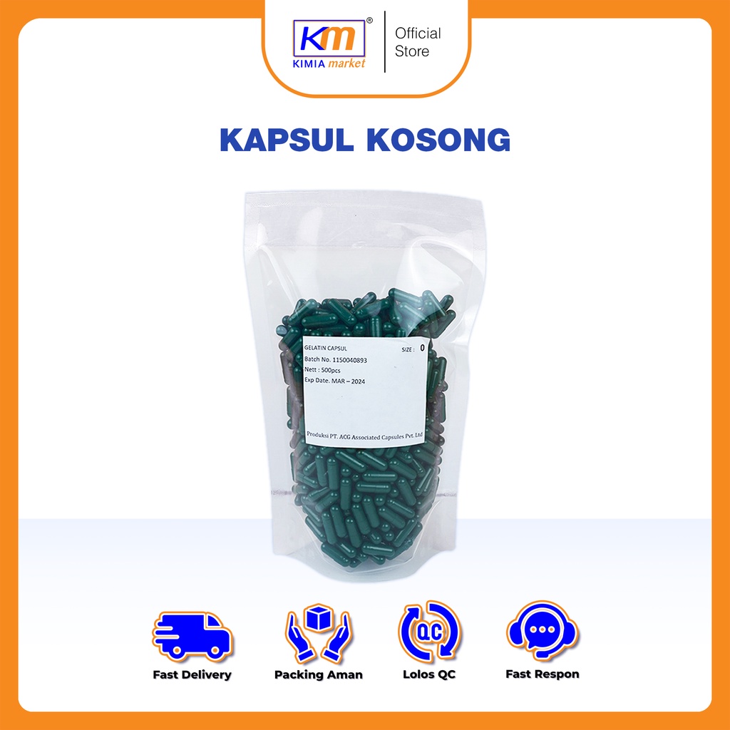 Jual Kapsul Kosong Size 0 ukuran besar atau 500gr / Kapsul Kosong Hijau ...
