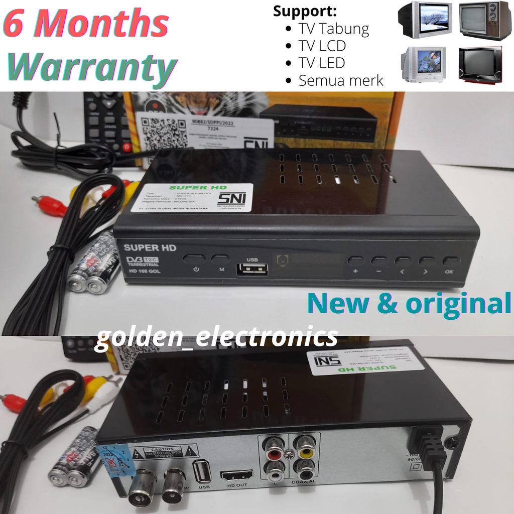 Jual STB Set Top Box TV Digital super hd 168 Setbox STB New original ...