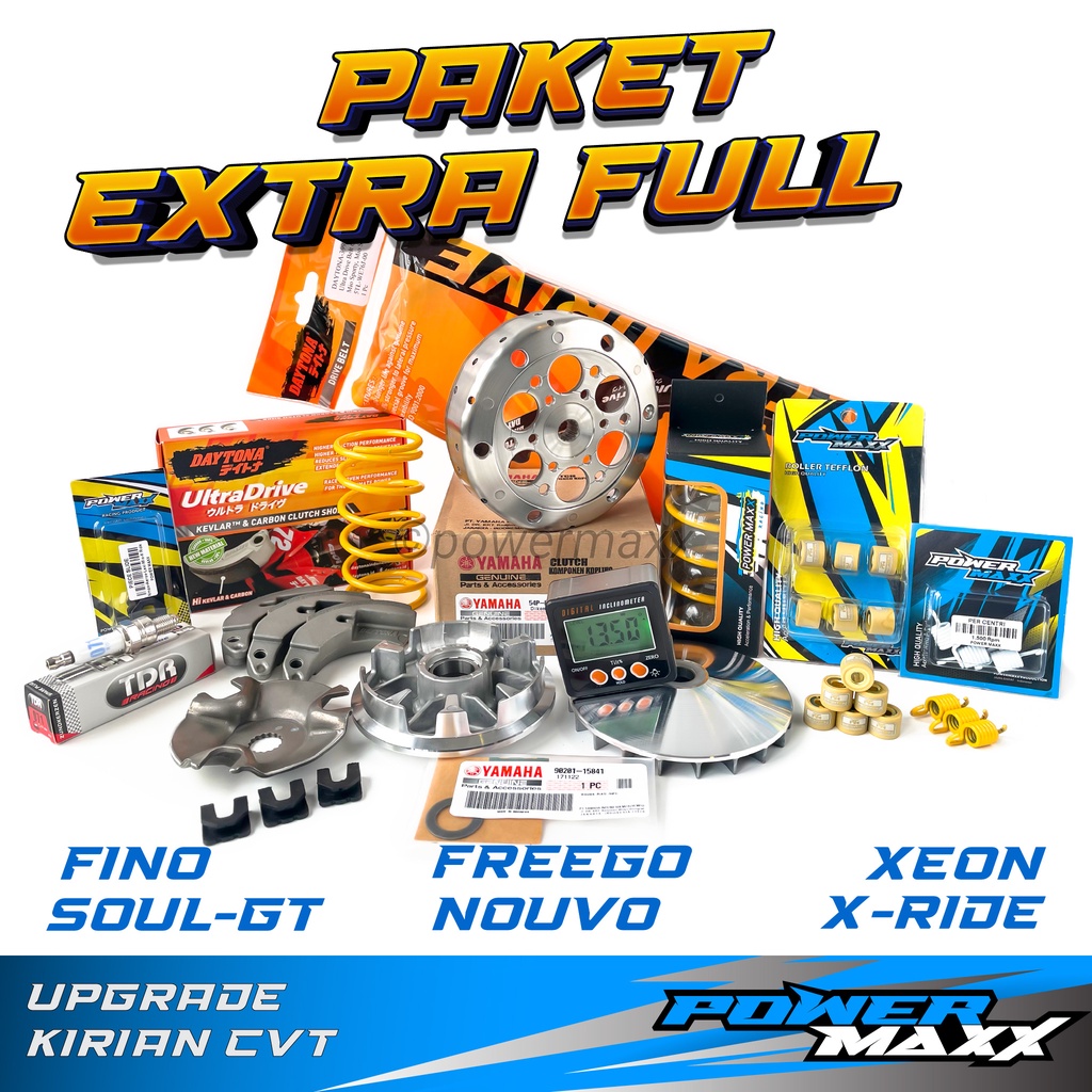Jual PAKET EXTRA FULL UPGRADE KIRIAN CVT soul gt x ride fino xeon ...