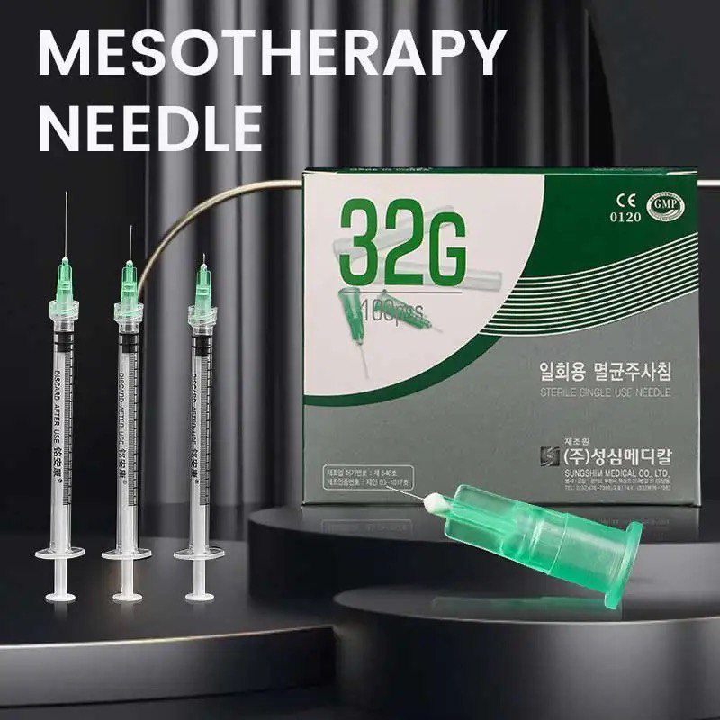Jual [ecer] Sungshim meso needle 32 G x 4 mm jarum painless skin ...