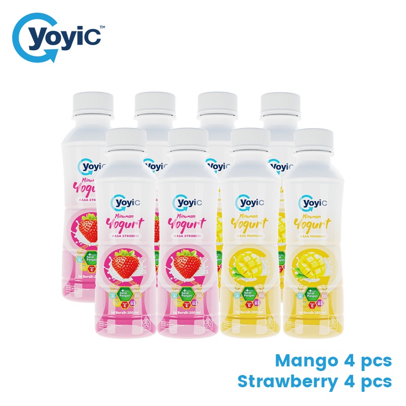 Jual Yoyic Minuman Yogurt 200 ML Segar ,Enak Dan Penuh Nutrisi Sumber ...