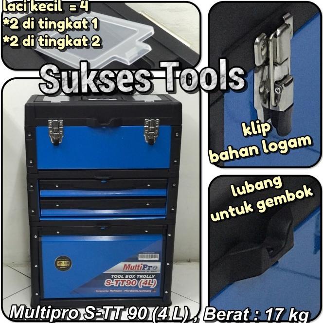 Jual Tool Box Trolley Toolbox Besi 3 Susun Tool Kit Set Kabinet 3 In 1 | Shopee Indonesia