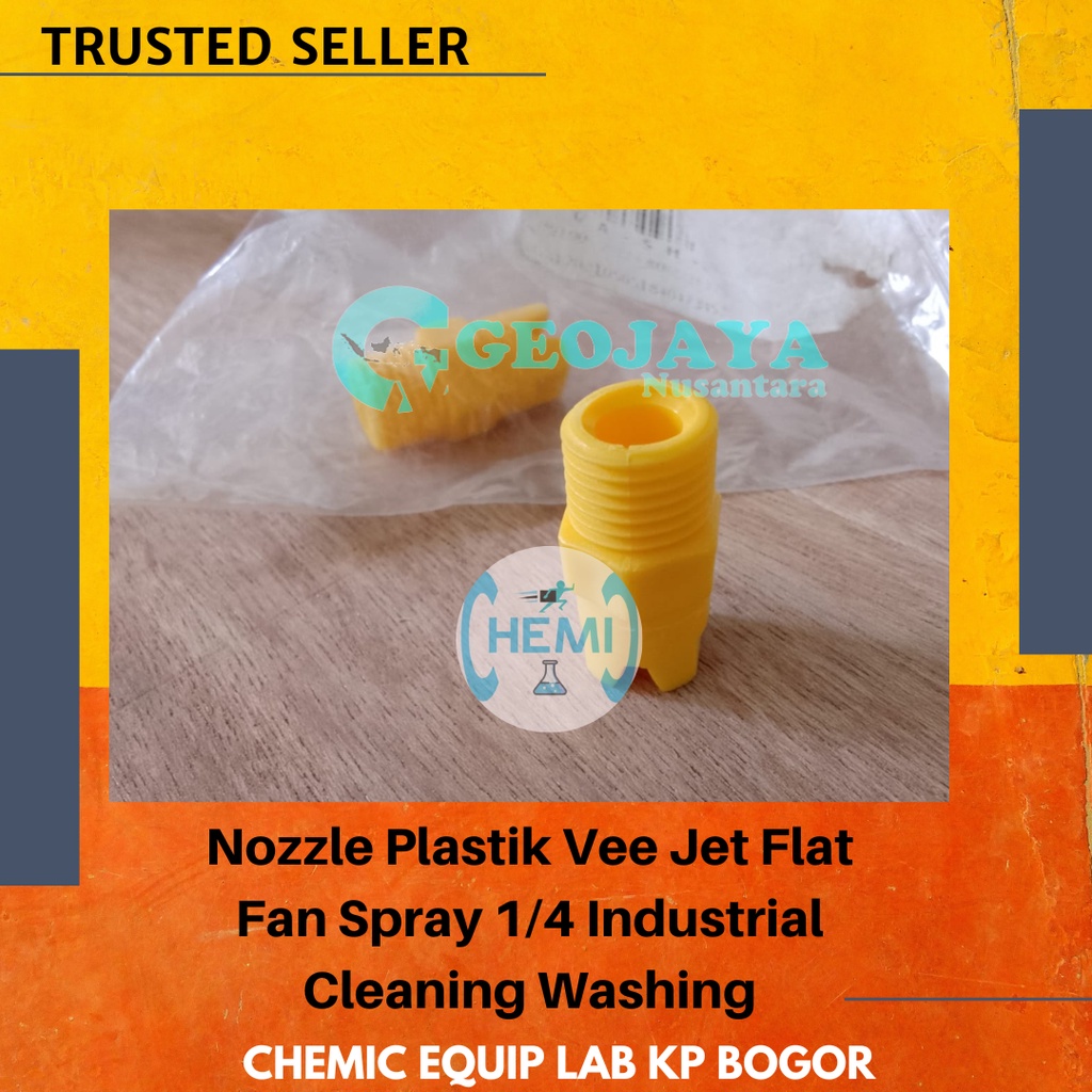 Jual Nozzle Plastik Vee Jet Flat Fan Spray 1/4 Industrial Cleaning ...