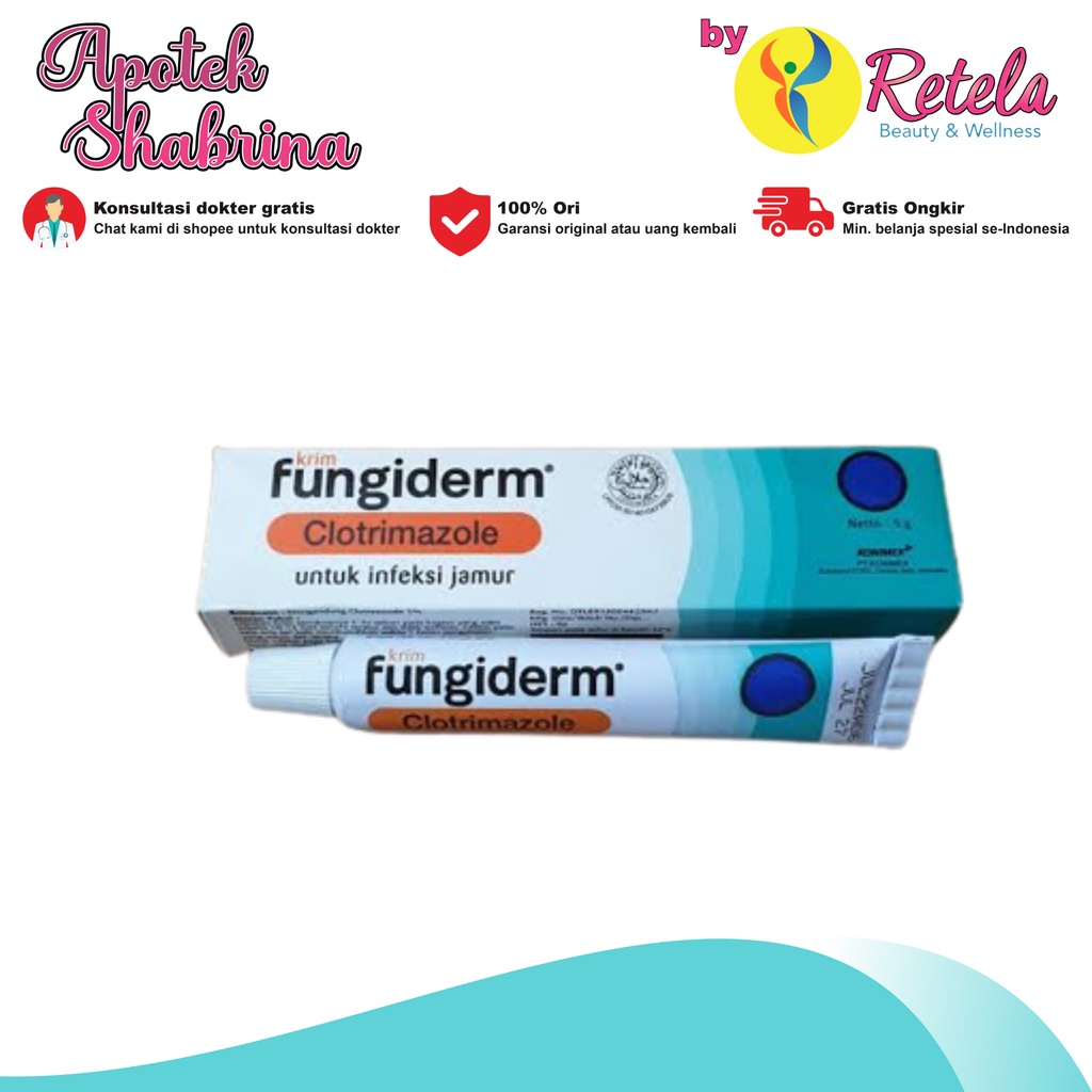 Jual Fungiderm 5gram / Clotrimazole /Obat Jamur | Shopee Indonesia