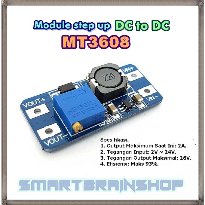 Jual MT3608 Step Up Module DC to DC 2A | Shopee Indonesia