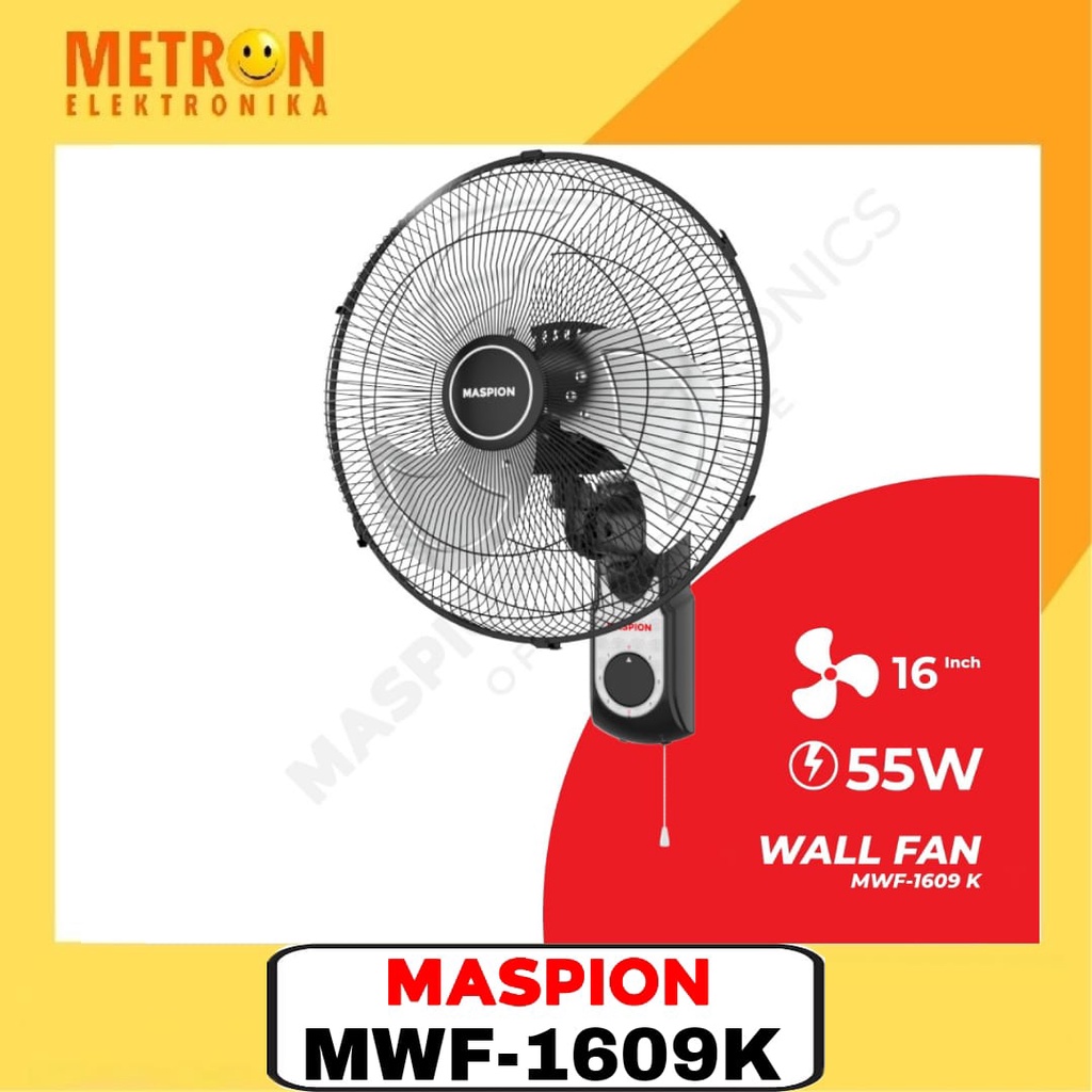 Jual KIPAS MASPION MWF 1609 K / WALL FAN 16 IN / KIPAS ANGIN DINDING / MWF1609K | Shopee Indonesia