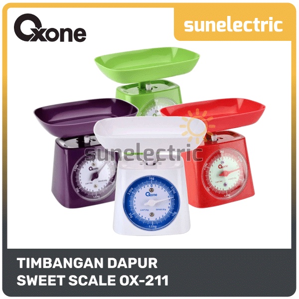Jual Oxone OX-211 Timbangan Dapur Bahan Makanan Max 3 Kg OX211 / OX 211 ...