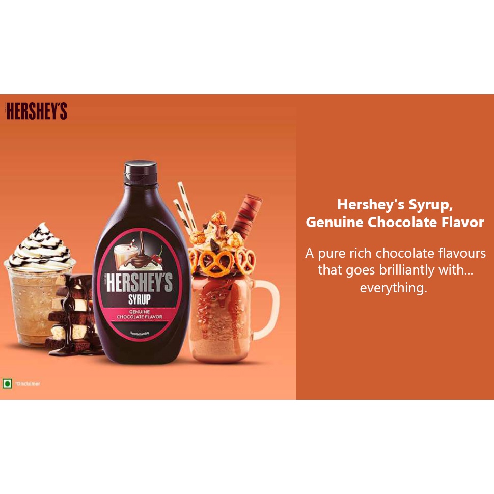 Jual Hershey Chocolate Syrup / Topping Sirup Coklat - 650ml | Shopee ...