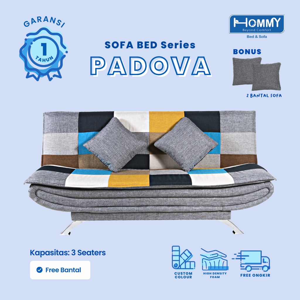 Jual Sofa Bed Padova HOMMY (Sofa Bed Warna Warni) | Shopee Indonesia