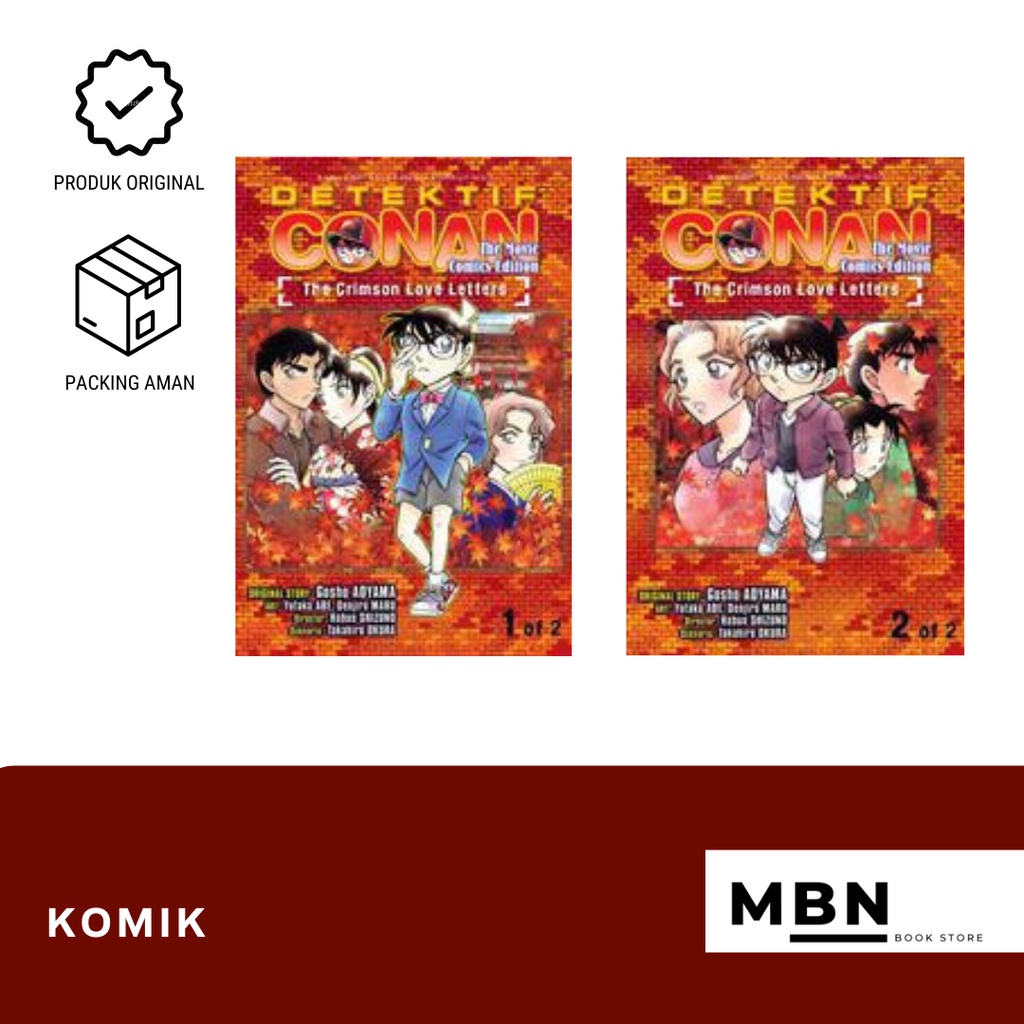 Jual DETEKTIF CONAN THE MOVIE: CRIMSON LOVE LETTER VOL 1 & 2 ori | Shopee Indonesia