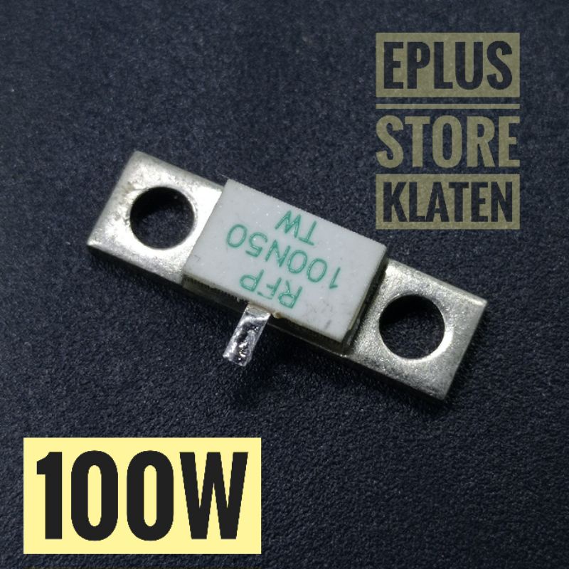 Jual Resistor 50 ohm 100 watt RFP R flange dummyload used kaki 1 ...