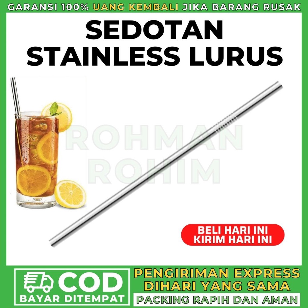 Jual SEDOTAN STAINLESS LURUS MINUM BESI STEEL SOUVENIR PANJANG | Shopee ...