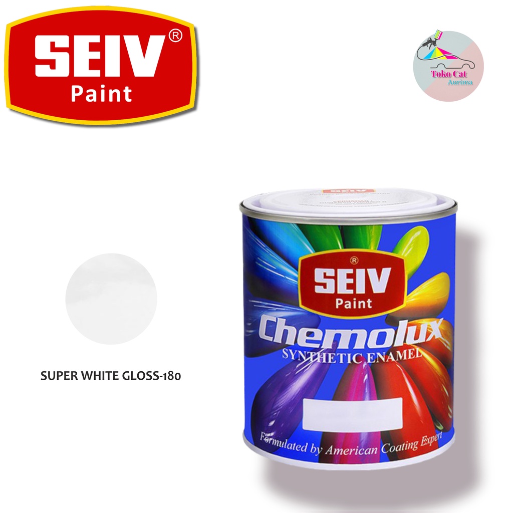 Jual SEIV SUPER WHITE GLOSS-180 CAT MINYAK UNTUK KAYU DAN BESI MERK ...