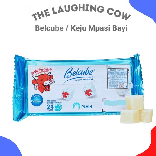 Jual Belcube Cheese Spread Keju Mpasi Plain 24 pcs | Shopee Indonesia