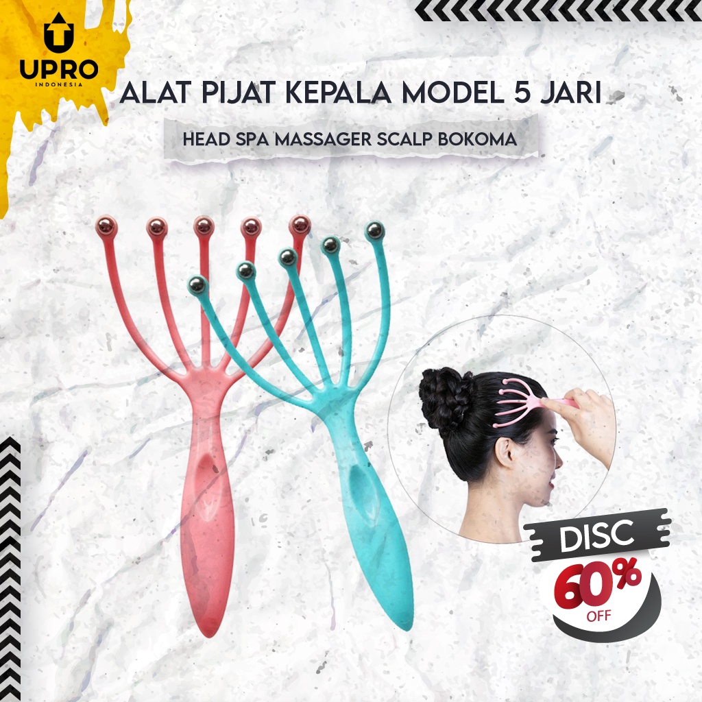 Jual Alat Pijat Pijit Kepala Model 5 Jari Head Spa Massager Scalp ...