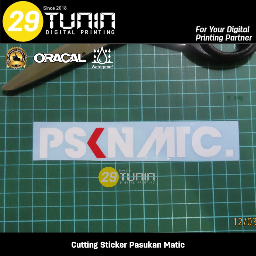 Jual Cutting Sticker Stiker Pasukan Matic PSKMTC | Shopee Indonesia