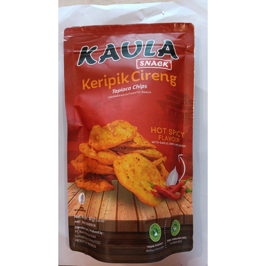 Jual Kaula Snack Keripik Cireng Hot Spicy 80g BUY 2 GET 1 FREE | Shopee ...