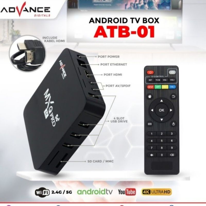 Jual TV BOX ANDROID ADVANCE 100% ORIGINAL | Shopee Indonesia