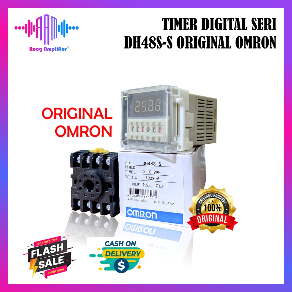 Jual DH48S-S OMRON Time Relay Delay Digital untuk mesin tetas | Shopee Indonesia