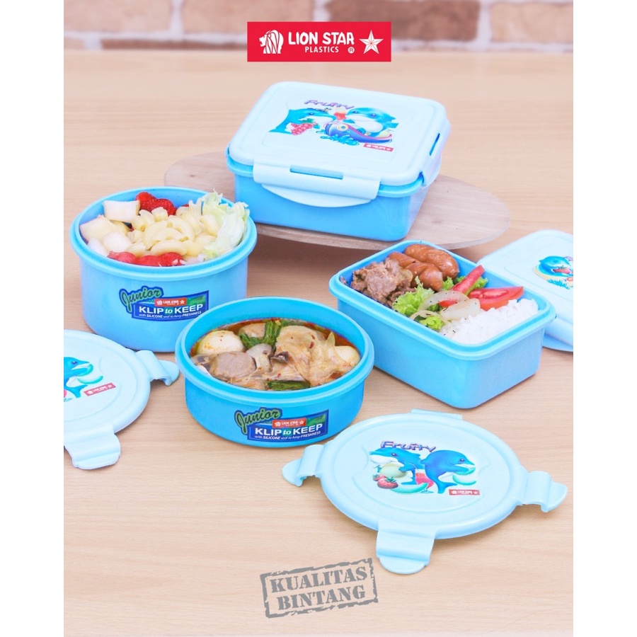 Jual Toples Makanan Bekal Makan Bulat Bulet Lion Star Lunch Box Klip To ...