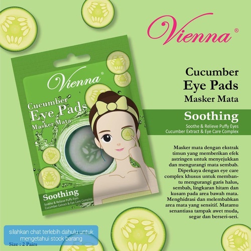 Jual VIENNA EYE PADS CUCUMBER - 4 SHEET | Shopee Indonesia